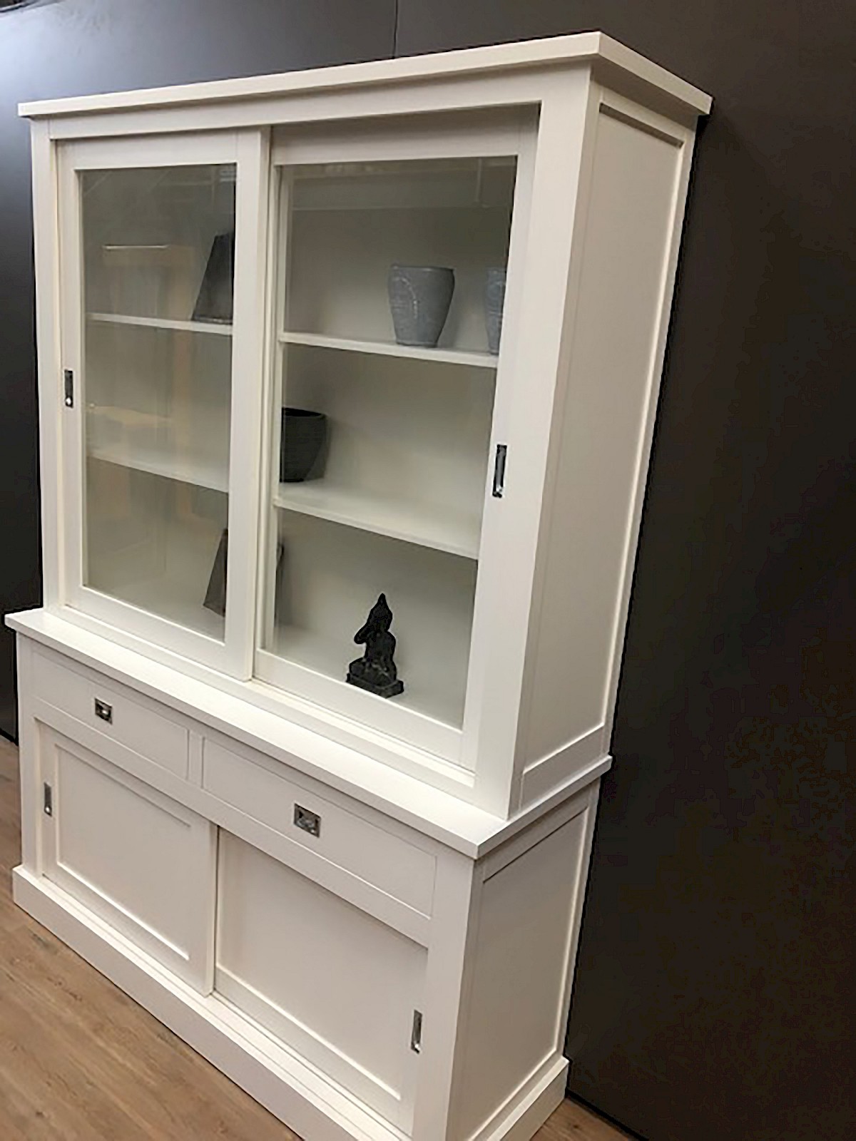 Buffetkast Melbourne Wit/Wit 160 | Kast2Go